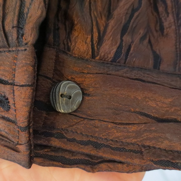 Ruby Rd. | Jackets & Coats | Ruby Rd Brown Crinkle Jacket Size 4 | Poshmark